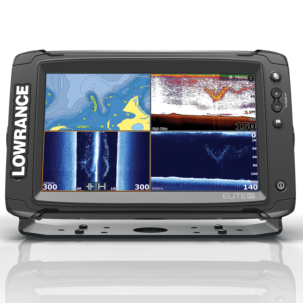 Lowrance Elite-9 Ti Touchscreen Fishfinder Chartplotter w/TotalScan ...