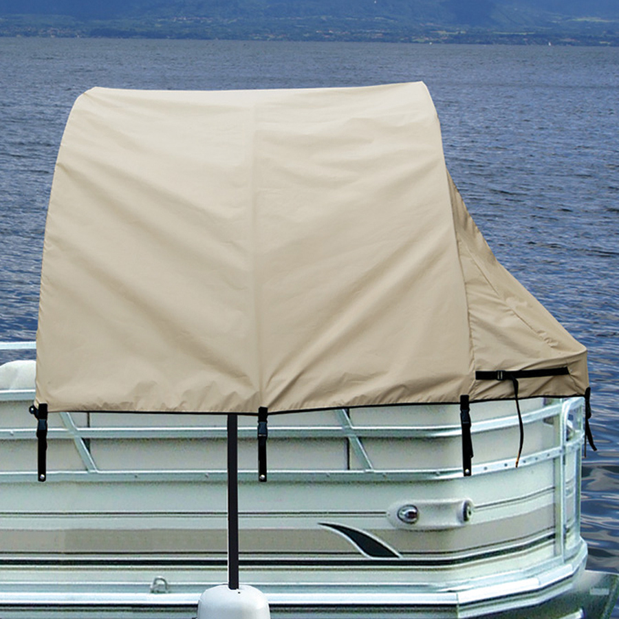 Pontoon Easy-Up Enclosure 56"D x 74"T, Sand | Overton's