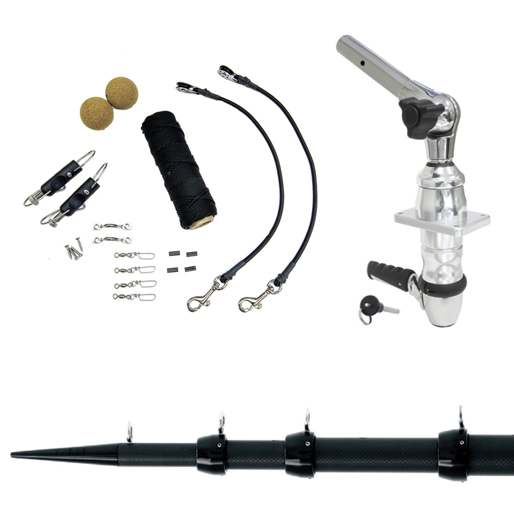 Tigress XD Top Mount System 15' Black Outriggers Elite | Overton's