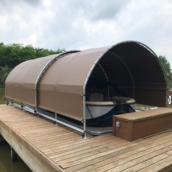 The Slipski Boat Garage Retractable Boat Dock Cover | Overton's