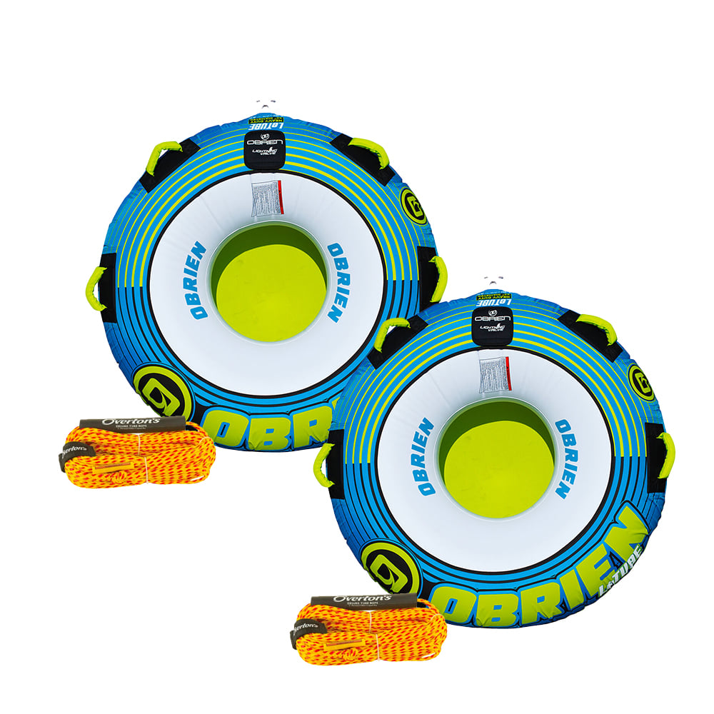 O'Brien Le Tube Towable Tube Package With 2 Tubes And 2 Tow Ropes ...