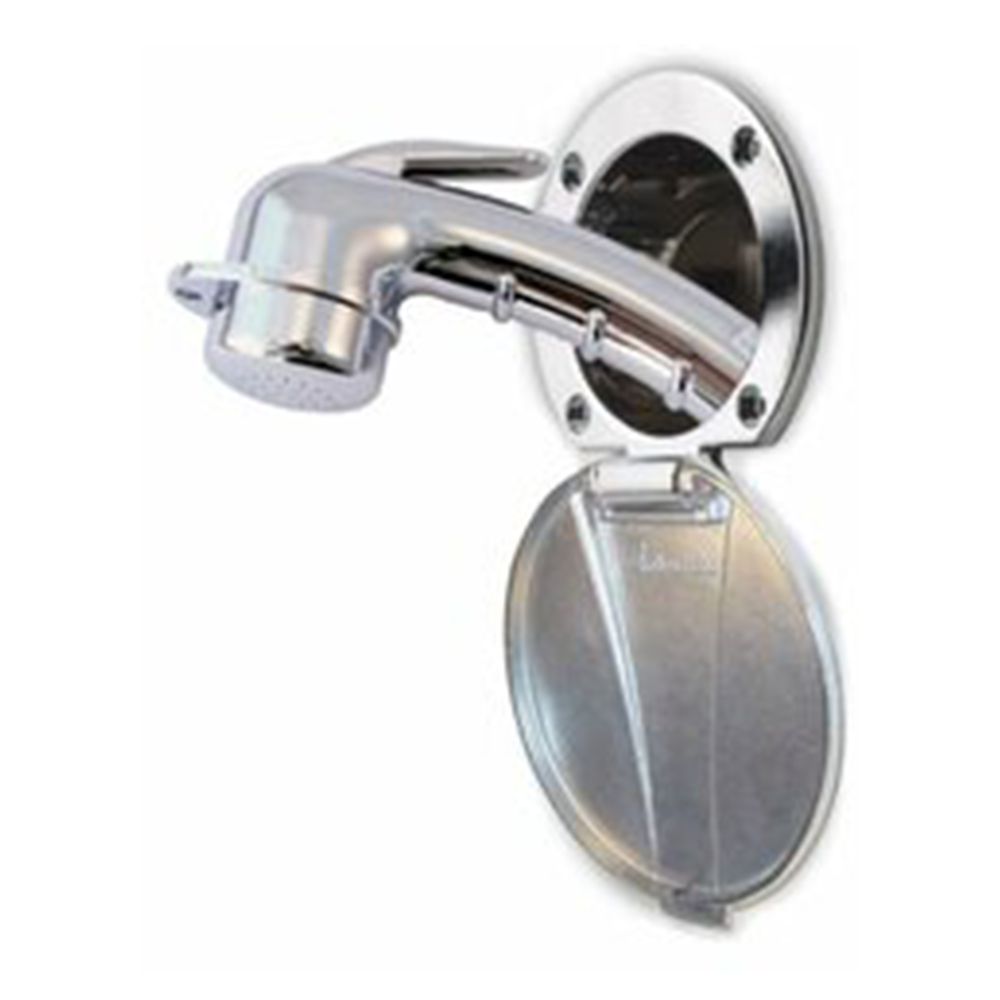 Ambassador Marine Recessed Shower with Stainless Steel Lid, Chrome ...