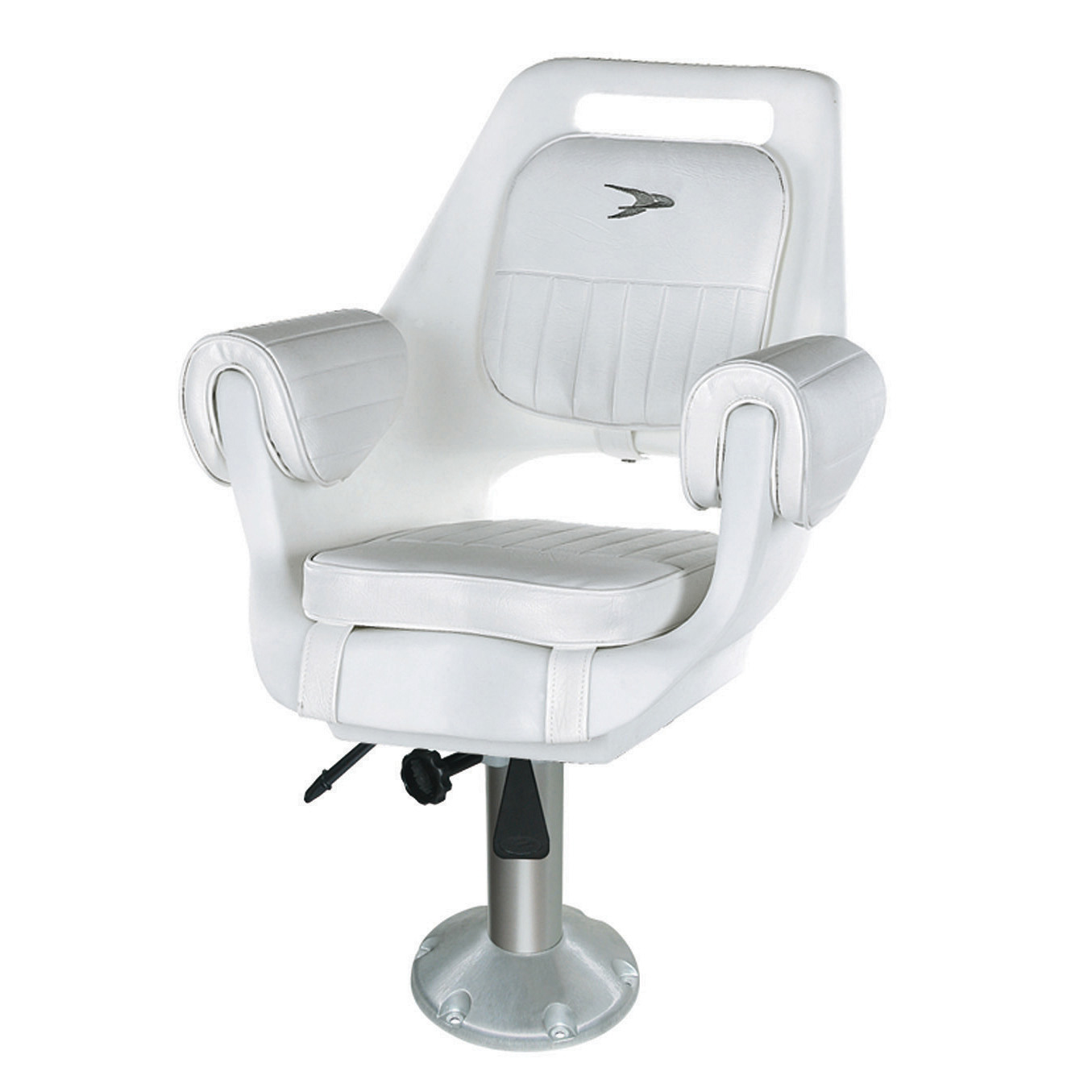 Wise Deluxe Pilot Chair w/12"-18" Adjustable Pedestal and Seat Slide ...