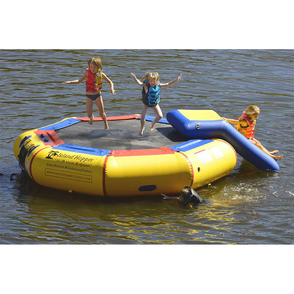 Island Hopper 10' Bounce-N-Splash Bouncer With Slide | Overton's