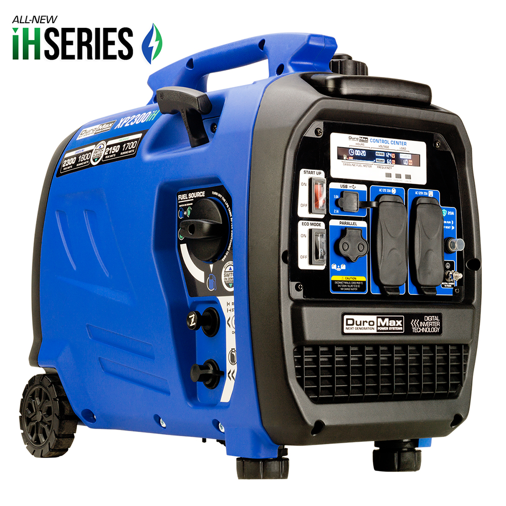 DuroMax 2300-Watt 80cc Dual Fuel Digital Inverter Hybrid Portable ...