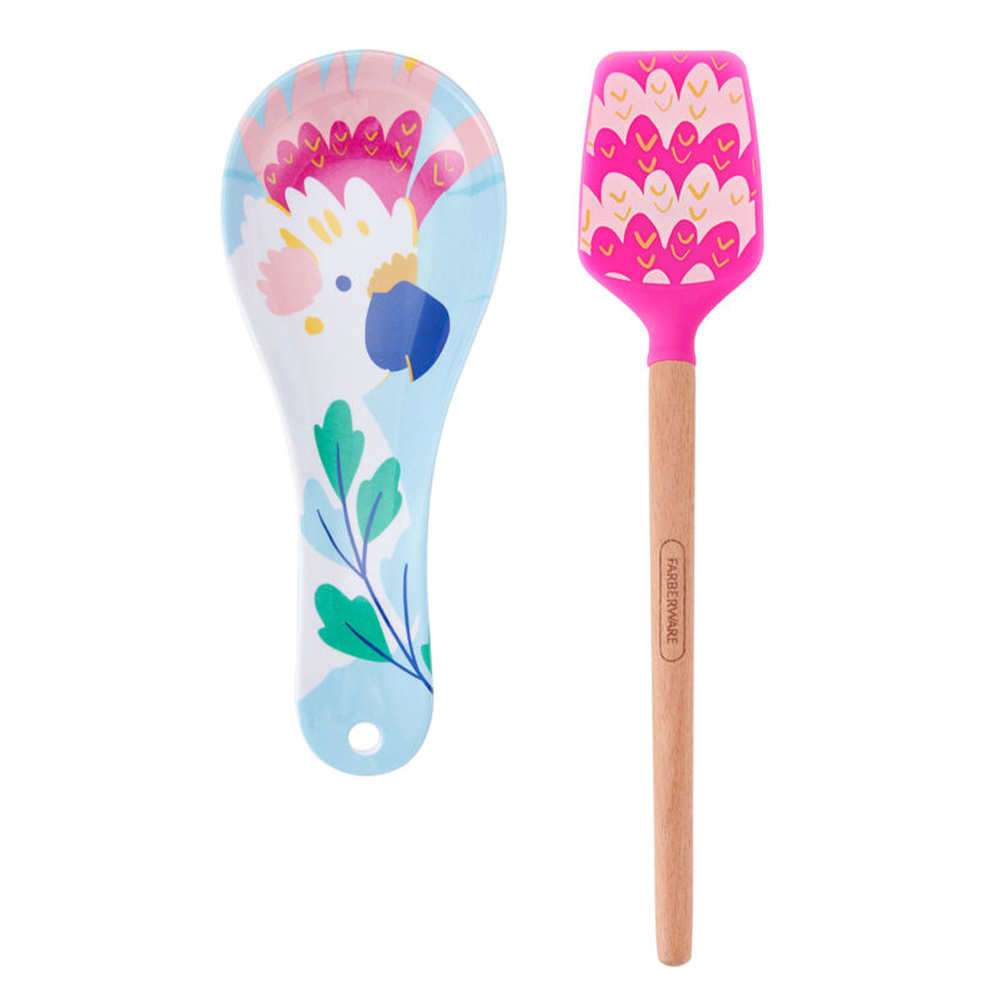 Farberware Spoon Rest and Spatula Set | Overton's