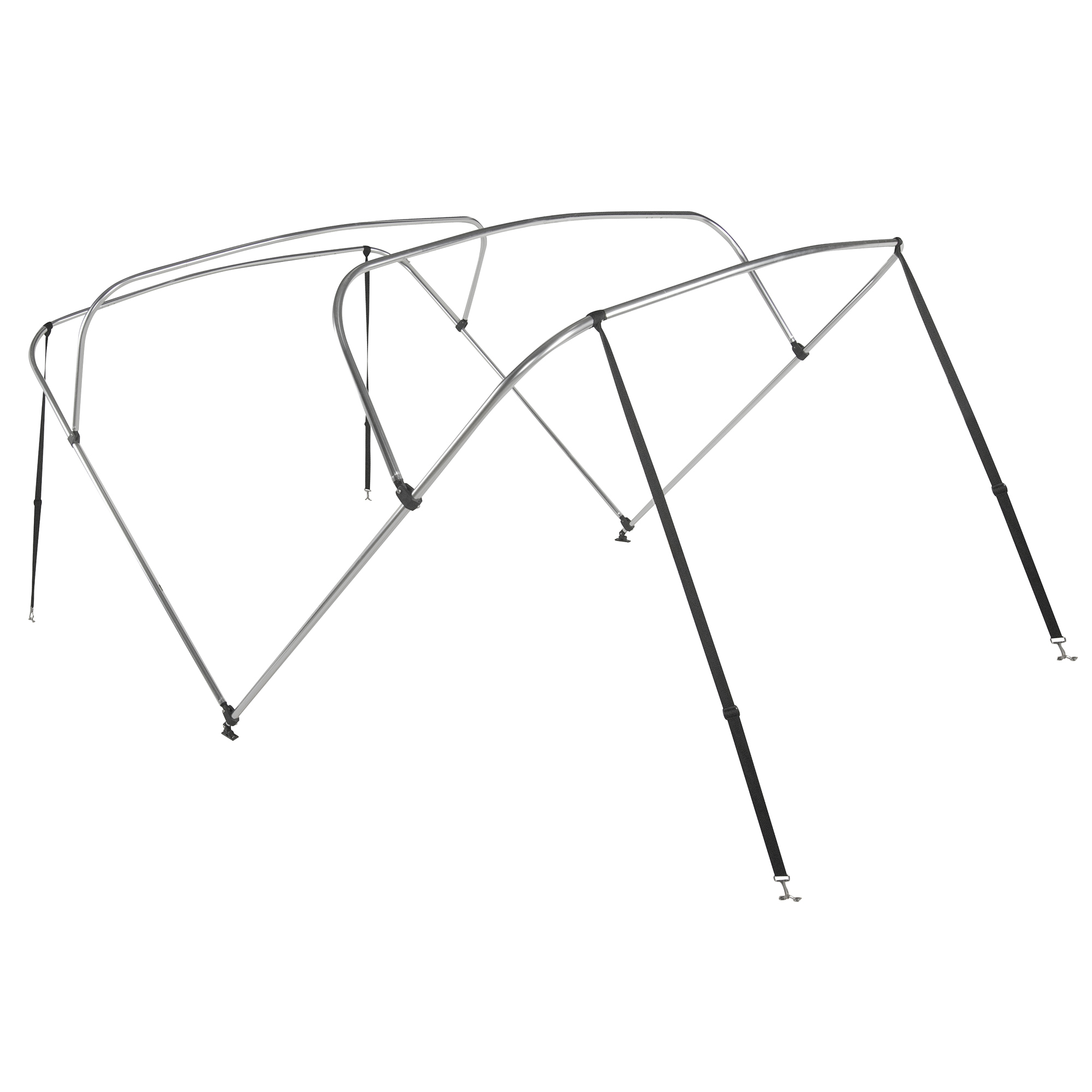 Shademate Bimini Top 4-Bow Aluminum Frame Only, 8'L x 42"H, 54"-60 ...