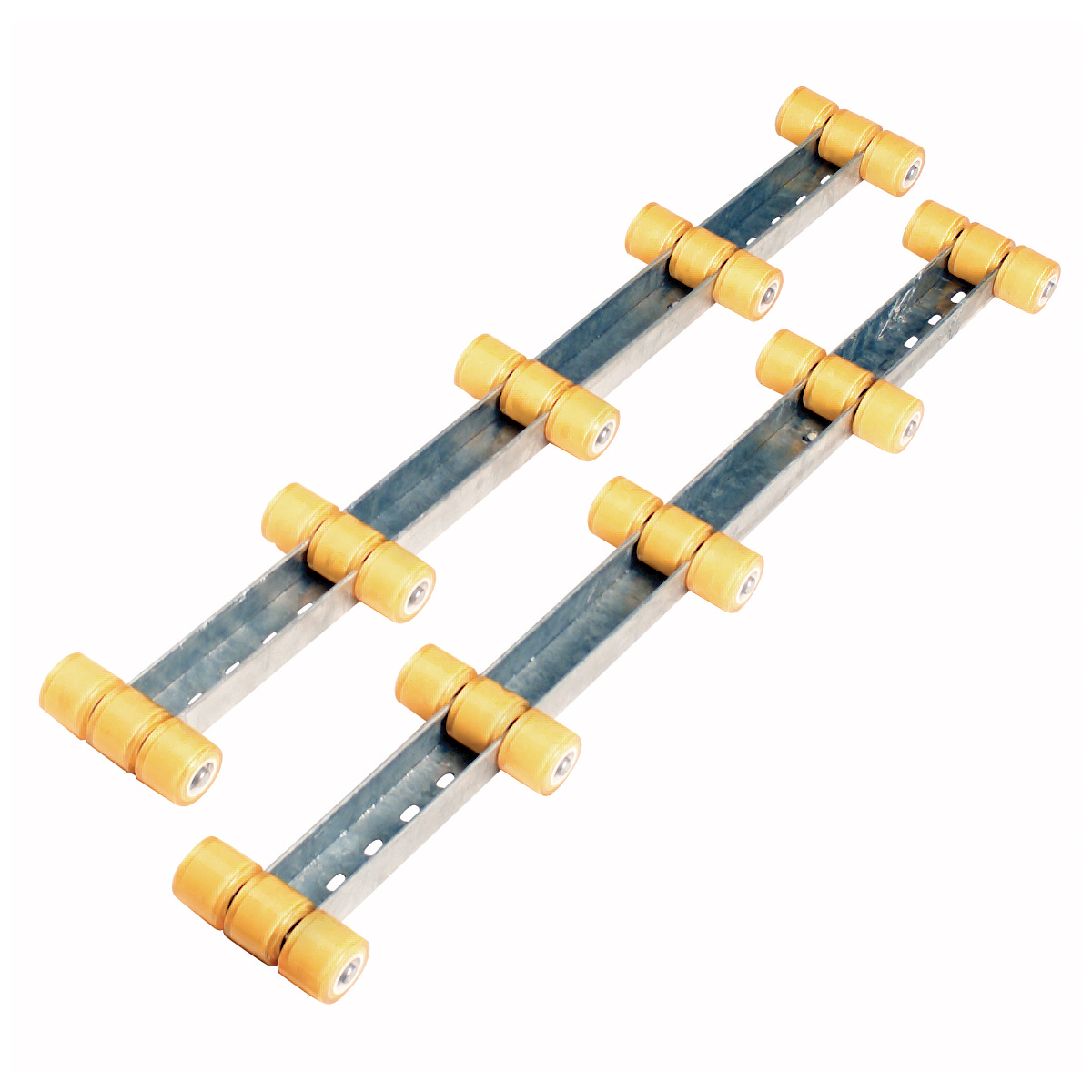 Tie Down 4' Hull Sav'r Roller Bunks, yellow polyurethane, pair | Overton's